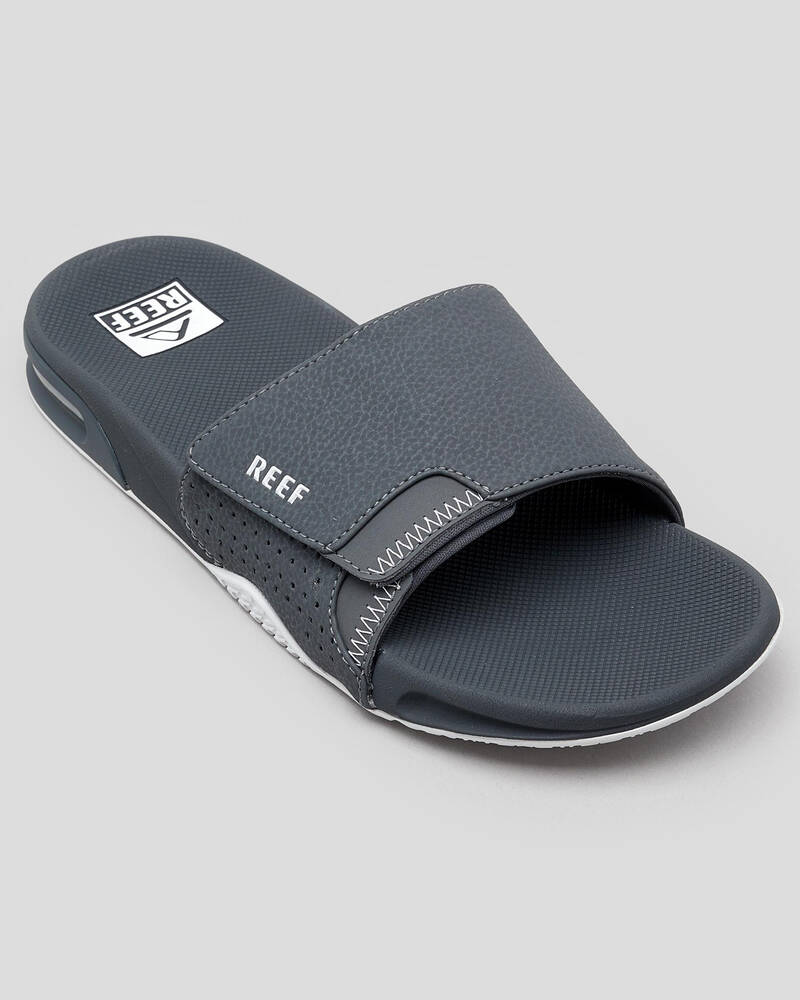 Shop Reef Fanning Slides In Shadow - Fast Shipping & Easy Returns ...