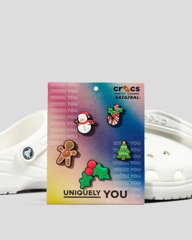 Shop Crocs Iconic Christmas Jibbitz 5 Pack In Multi - Fast Shipping ...