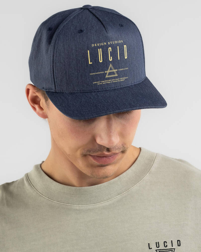 Shop Lucid Darkened Snapback Cap In Navy Acid - Fast Shipping & Easy ...