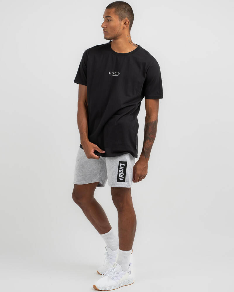 Shop Lucid Contest House Shorts In Light Grey Marle - Fast Shipping ...