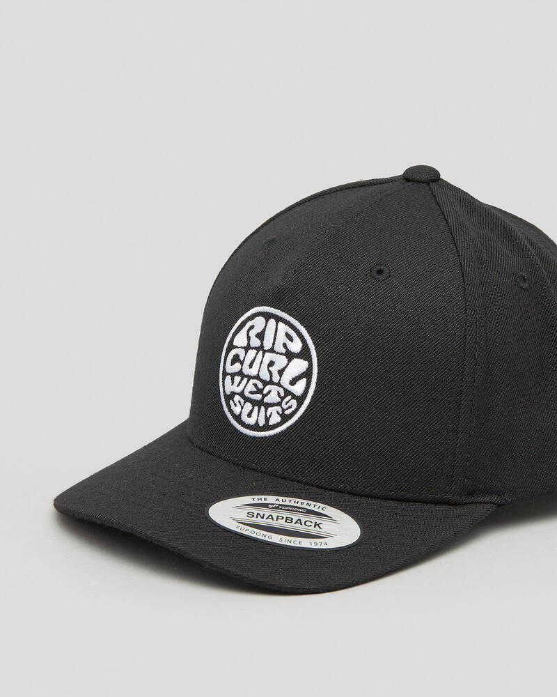 Shop Rip Curl Wetty Snapback Cap In Black - Fast Shipping & Easy Returns - City Beach Australia