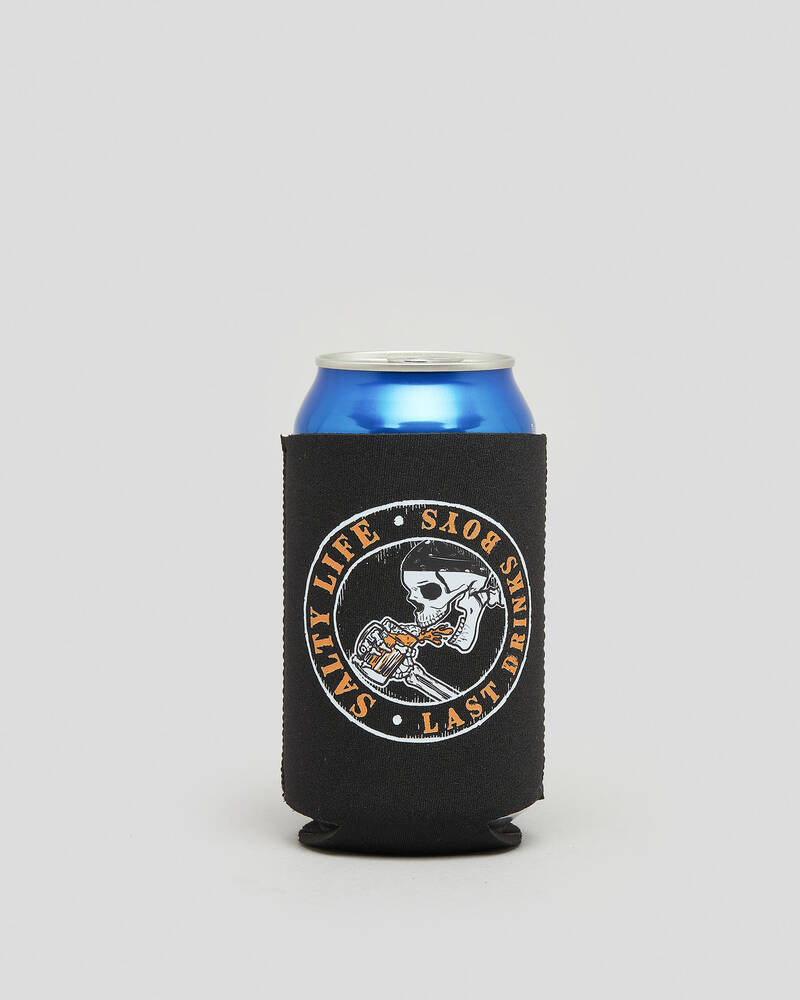 Shop Salty Life Skullabeer Stubby Cooler In Black - Fast Shipping ...