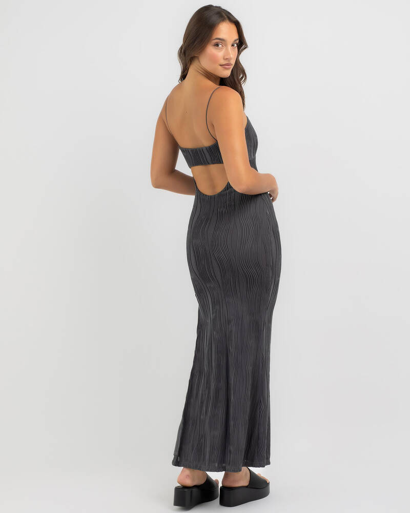 Shop Luvalot Rae Maxi Dress In Dark Grey - Fast Shipping & Easy Returns ...