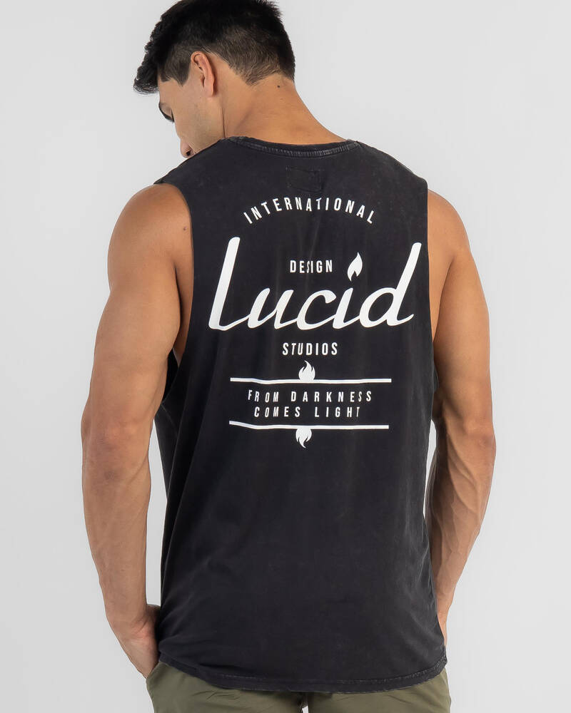 Shop Lucid Cleave Muscle Tank In Black Acid - Fast Shipping & Easy ...