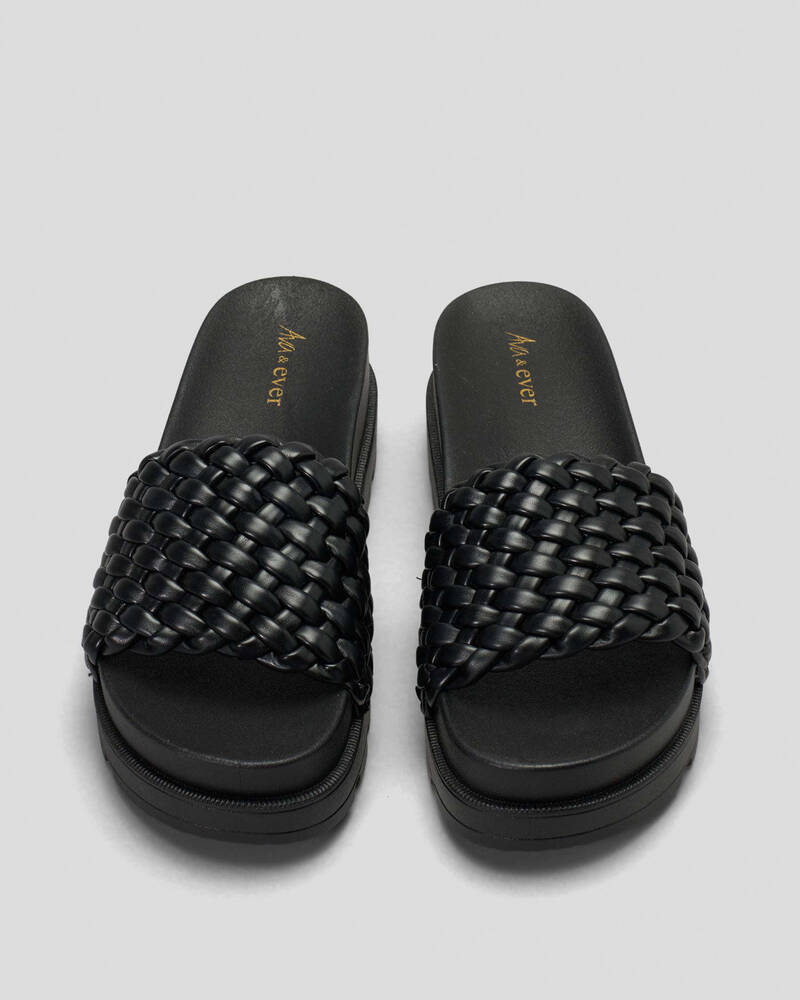 Shop Ava And Ever Amari Flatform Shoes In Black - Fast Shipping & Easy ...