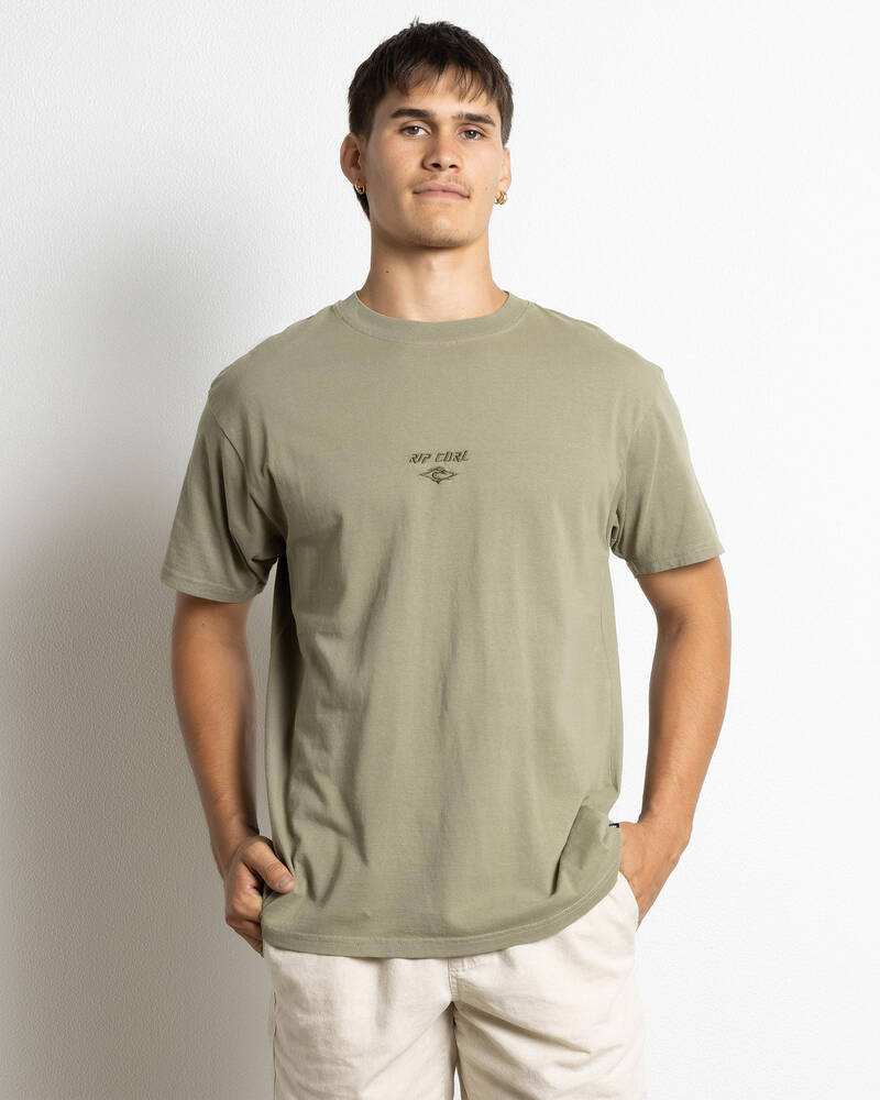 Shop Rip Curl Fade Out T-Shirt In Washed Moss - Fast Shipping & Easy ...