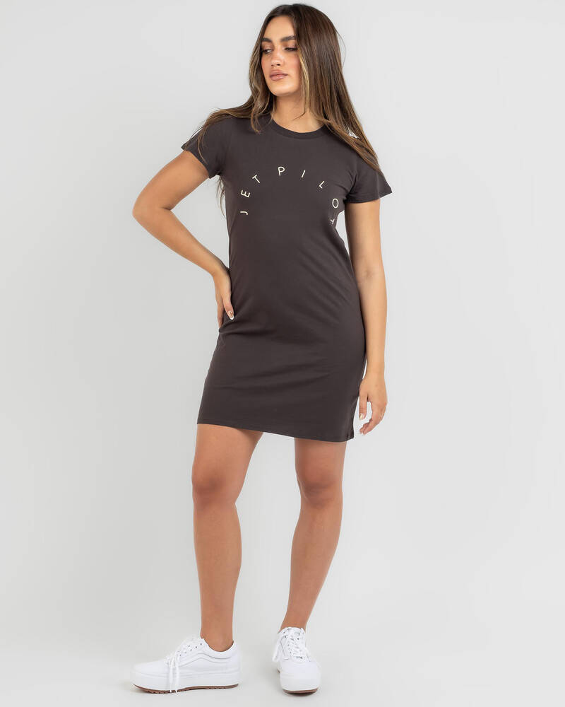 Shop Jetpilot Arch Dress In Charcoal/camo - Fast Shipping & Easy ...