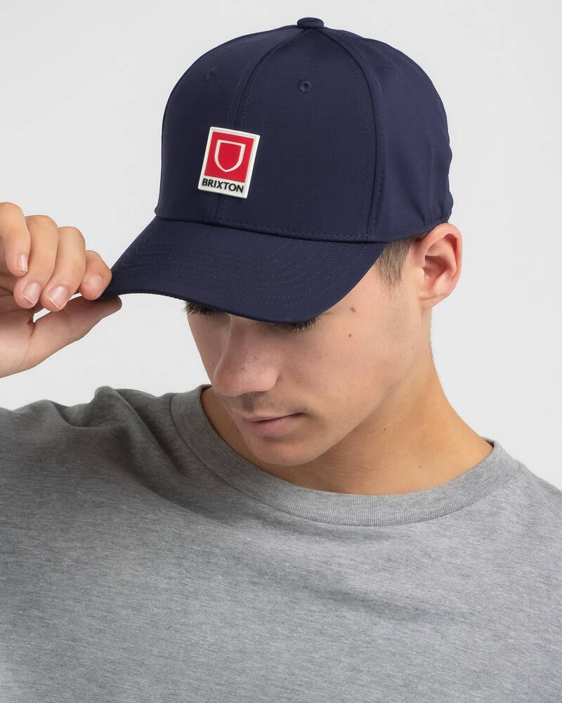 Shop Brixton Beta X Stretch Fit Cap In Navy - Fast Shipping & Easy ...