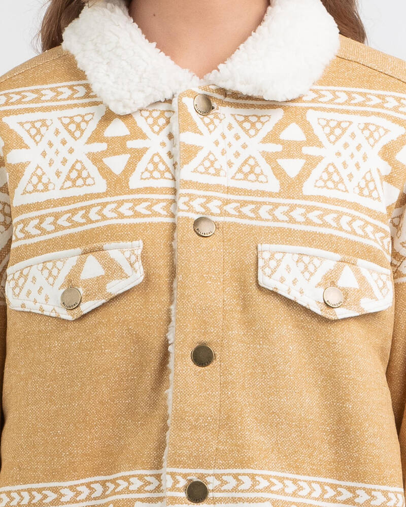 Shop Billabong Gold Dust Jacket In Mustard - Fast Shipping & Easy ...