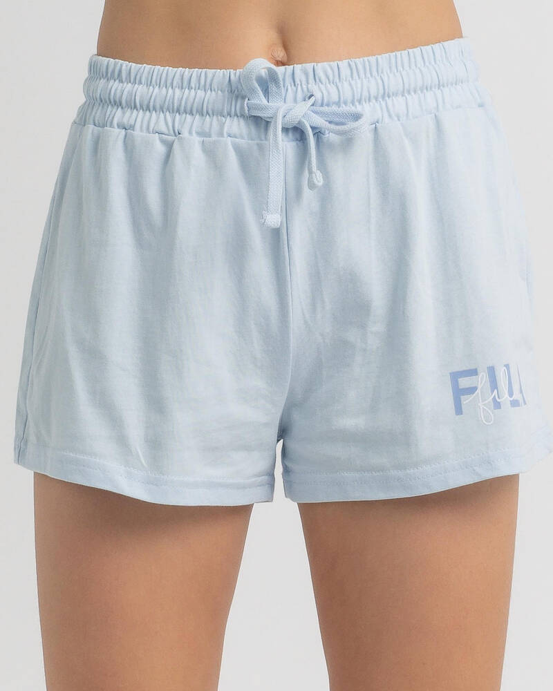 Shop Fila Girls' Candy Shorts In Powder Blue - Fast Shipping & Easy ...