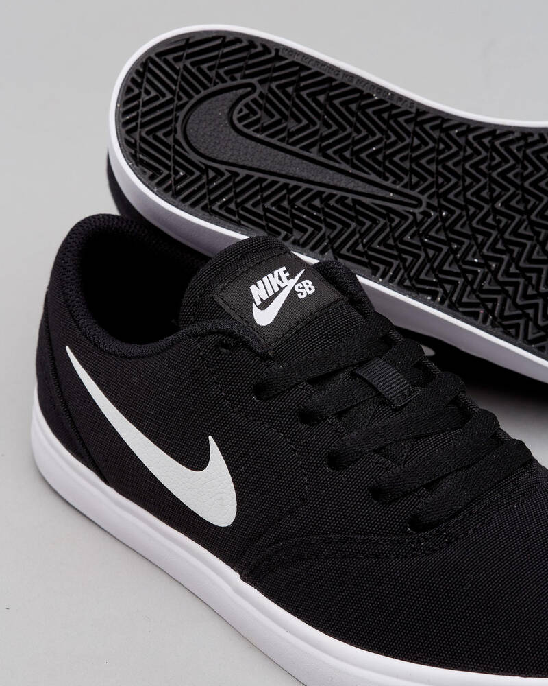 Shop Nike Boys' Check Shoes In Black/white - Fast Shipping & Easy ...