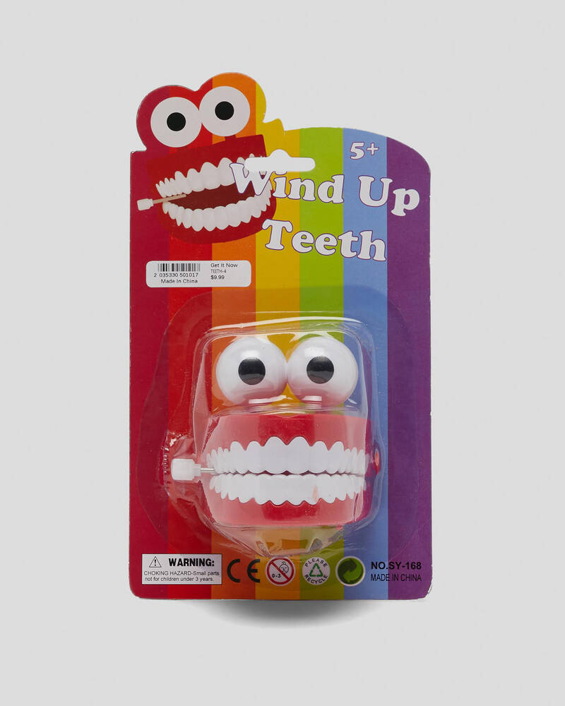 Shop Get It Now Wind Up Teeth Toy In Red - Fast Shipping & Easy Returns - City Beach Australia