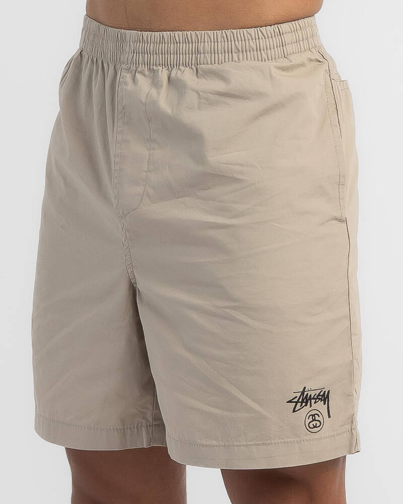 Shop Stussy Basic Stock Beach Shorts In Smoke - Fast Shipping & Easy Returns - City Beach Australia