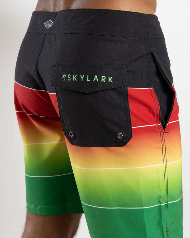 Shop Skylark Rasta Fade Board Shorts In Rasta - Fast Shipping & Easy ...