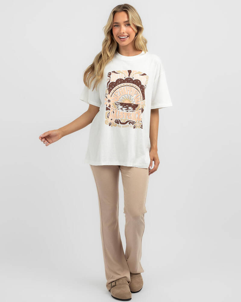 Shop All About Eve Existence T-Shirt In Vintage White - Fast Shipping ...