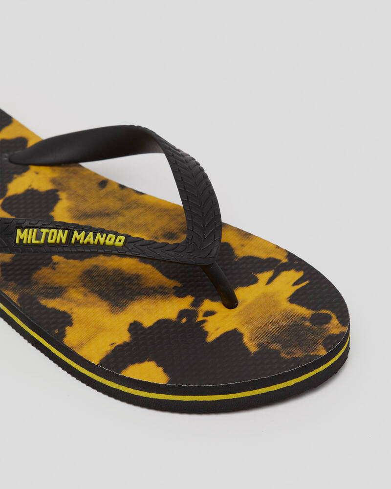 Shop Milton Mango Goldstruck Thongs In Yellow - Fast Shipping & Easy ...