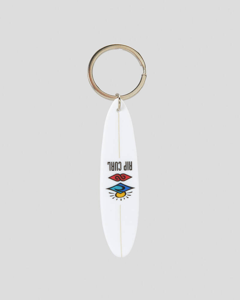 Shop Rip Curl Surfboard Keyring In Off White - Fast Shipping & Easy ...