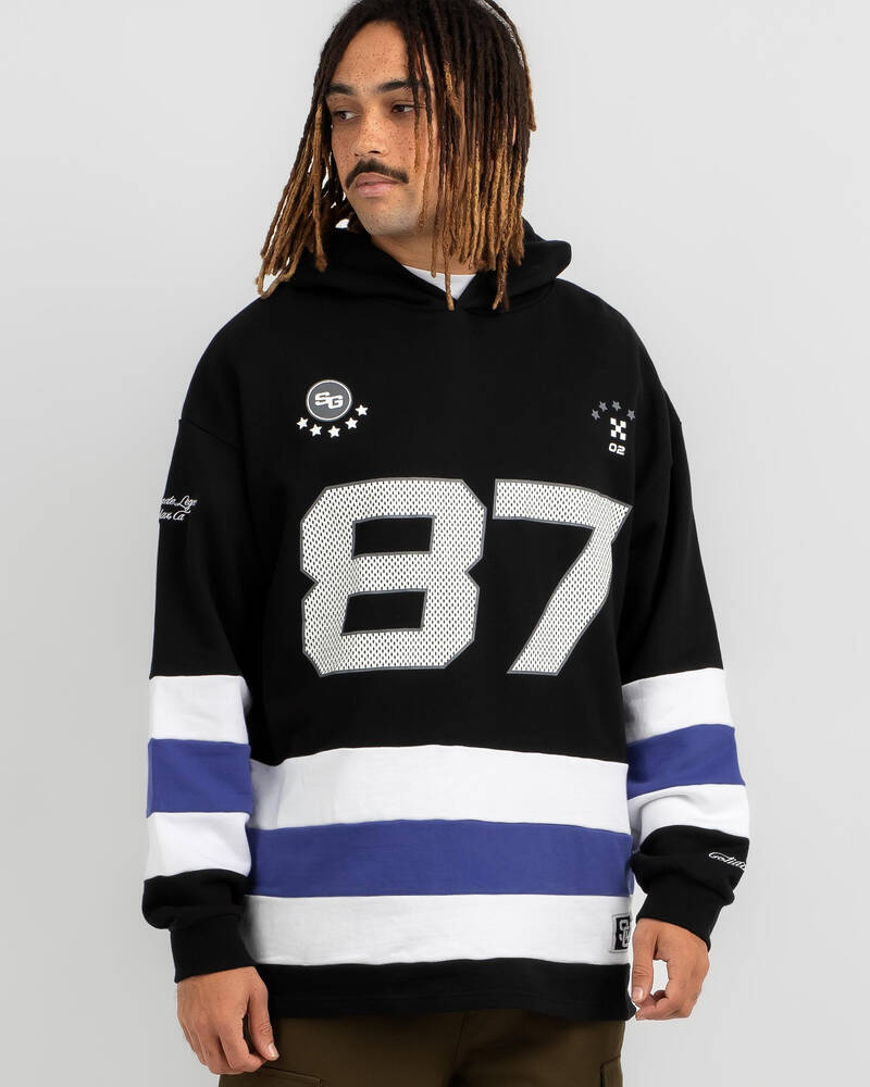 Shop St. Goliath Blue Line Hoodie In Black - Fast Shipping & Easy ...