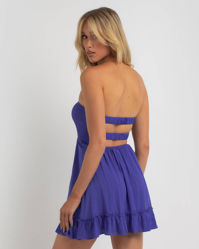 Shop Mooloola Glitch Dress In Cobalt - Fast Shipping & Easy Returns ...