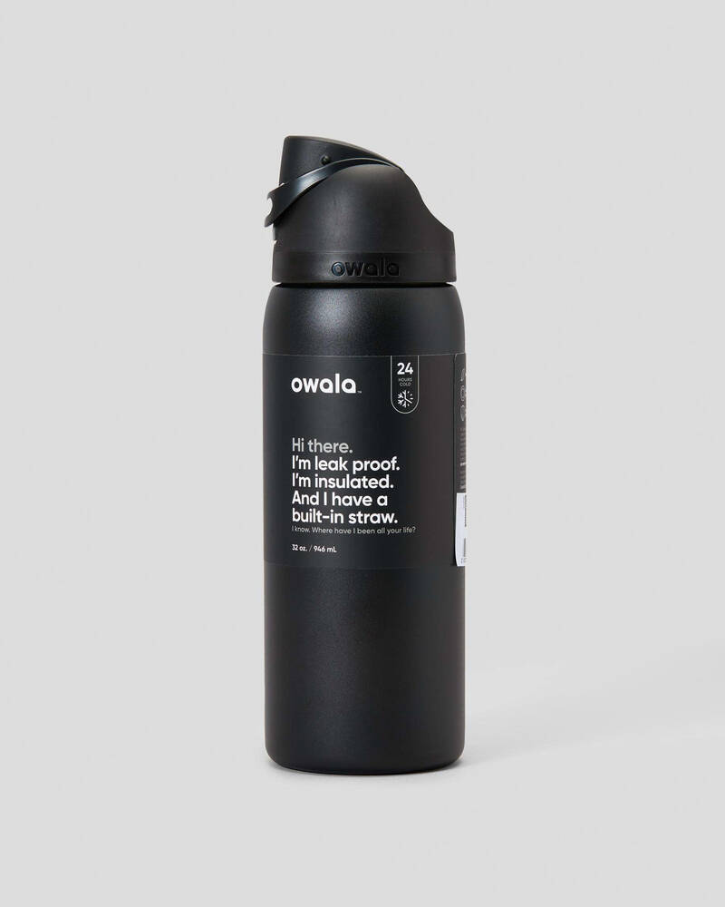Shop Owala 32oz FreeSip Stainless Steel Water Bottle In Black - Fast ...