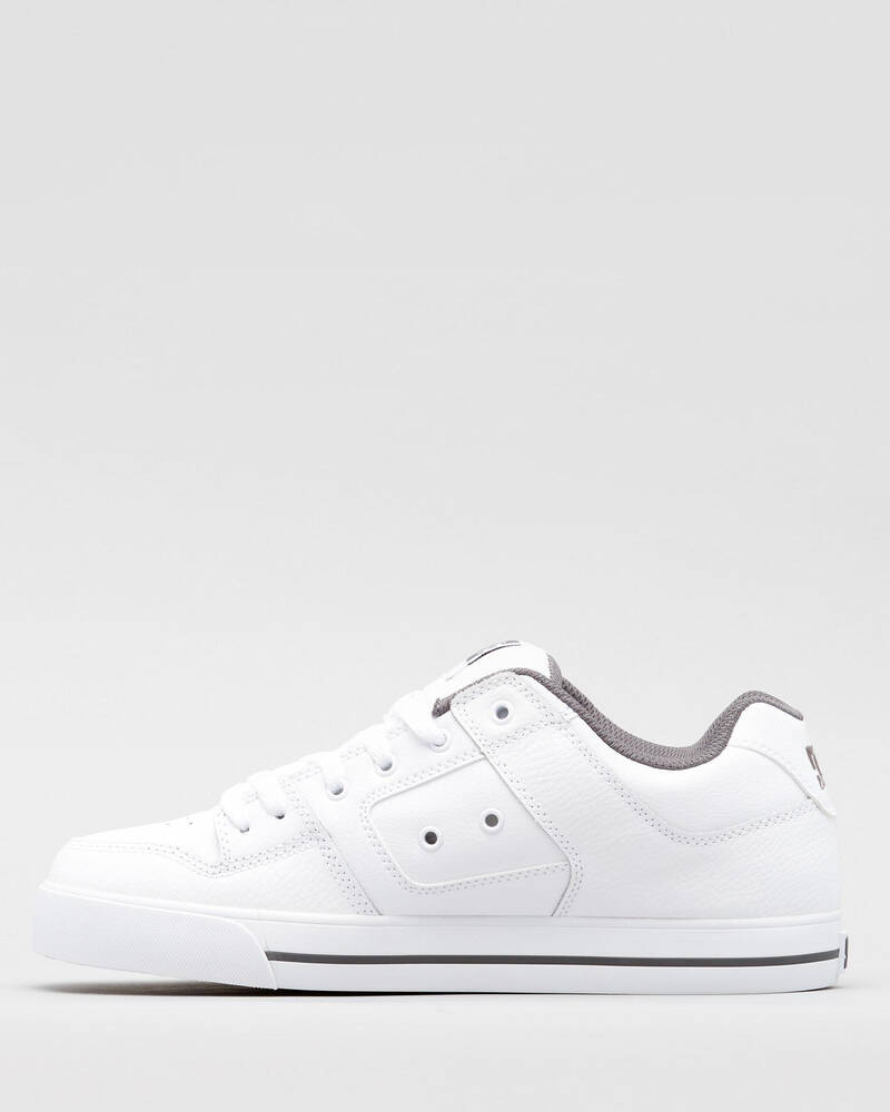 Shop DC Shoes Pure Shoes In White/battleship - Fast Shipping & Easy ...