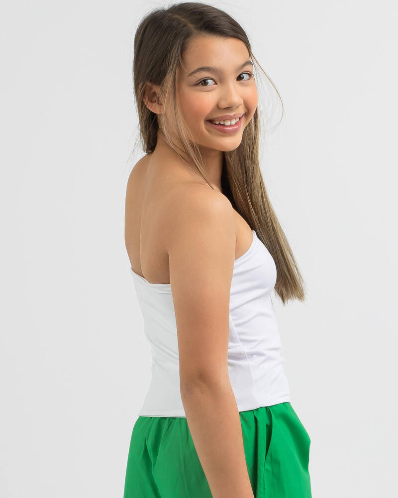 Shop Mooloola Girls' Basic Tube Top In White - Fast Shipping & Easy ...