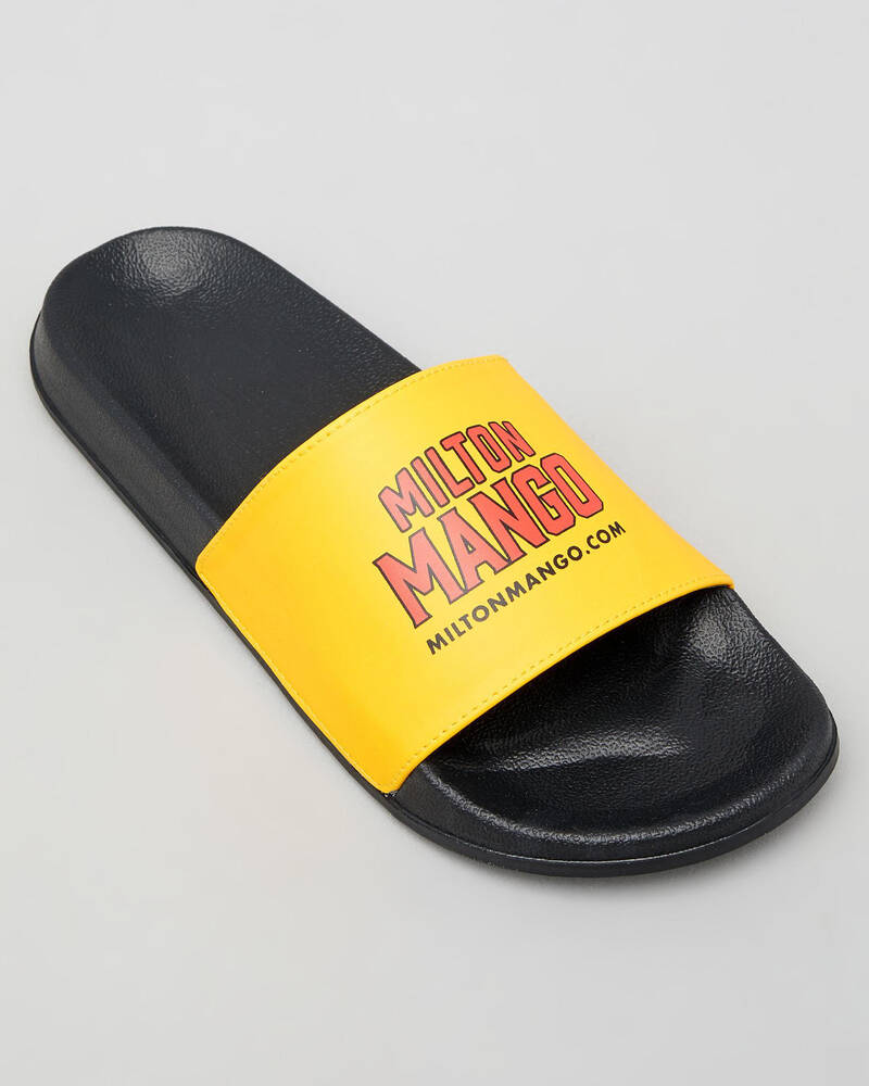 Shop Milton Mango Milton Mango Slides In Black - Fast Shipping & Easy ...