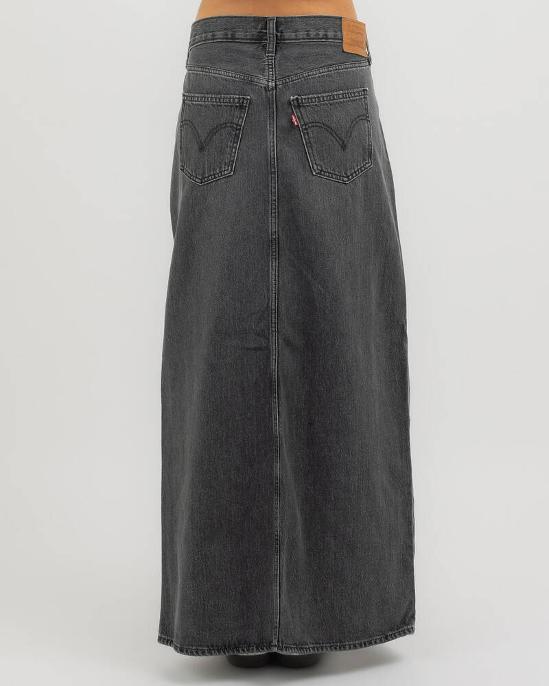 Shop Levi's Ankle Column Maxi Skirt In Adventure Seeker - Fast Shipping ...