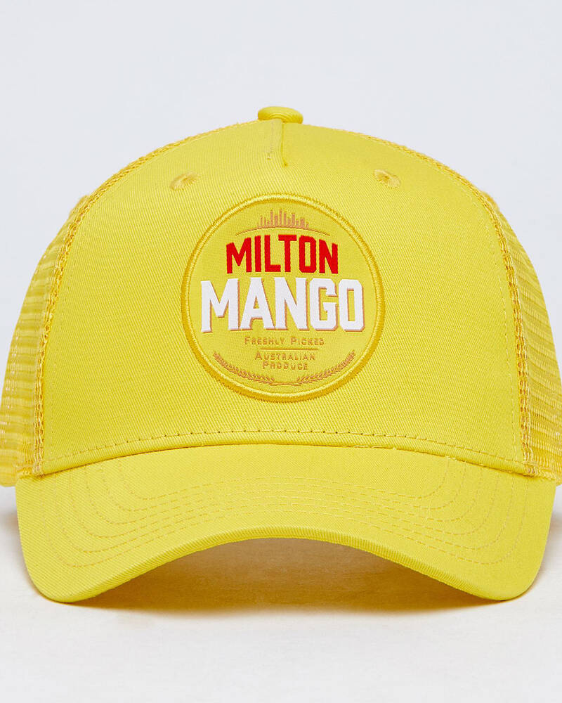Shop Milton Mango Trucker Cap In Yellow - Fast Shipping & Easy Returns ...