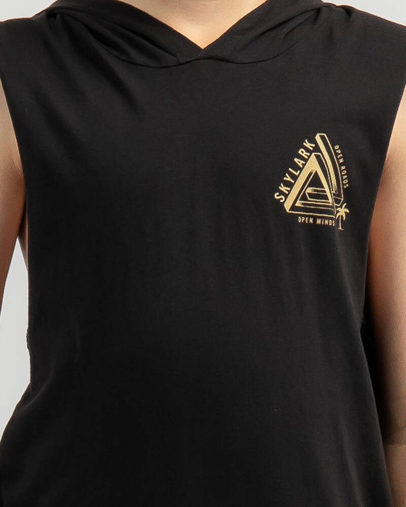 Shop Skylark Boys' Mobius Muscle In Washed Black - Fast Shipping & Easy ...