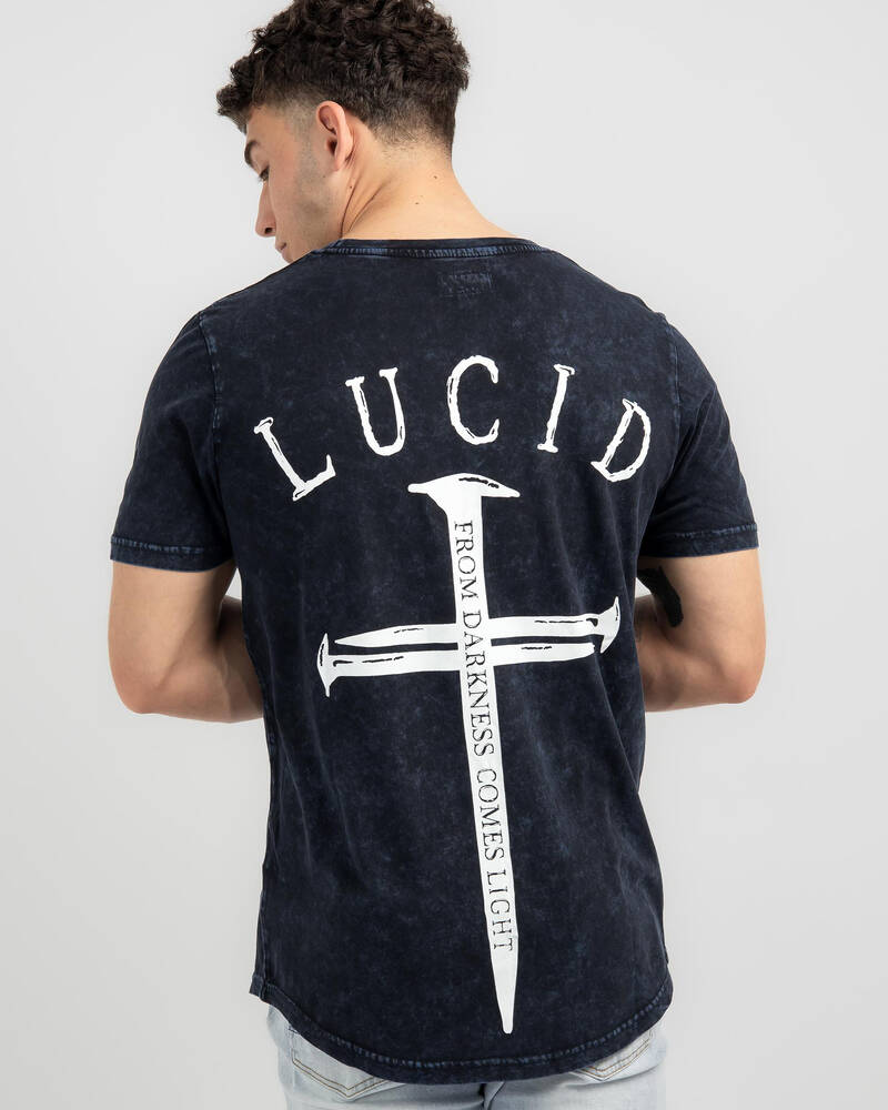 Shop Lucid Essence T-Shirt In Navy Acid - Fast Shipping & Easy Returns ...
