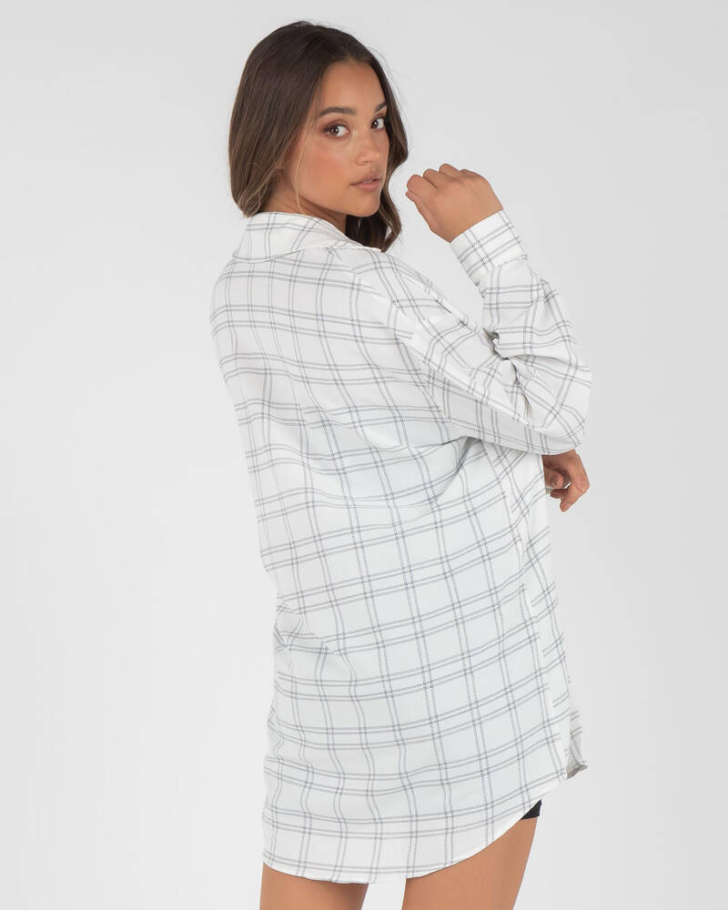 Shop Ava And Ever Pasha Shirt In White/black - Fast Shipping & Easy ...