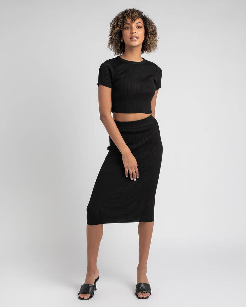 Ava And Ever Courtney Skirt In Black - Fast Shipping & Easy Returns ...