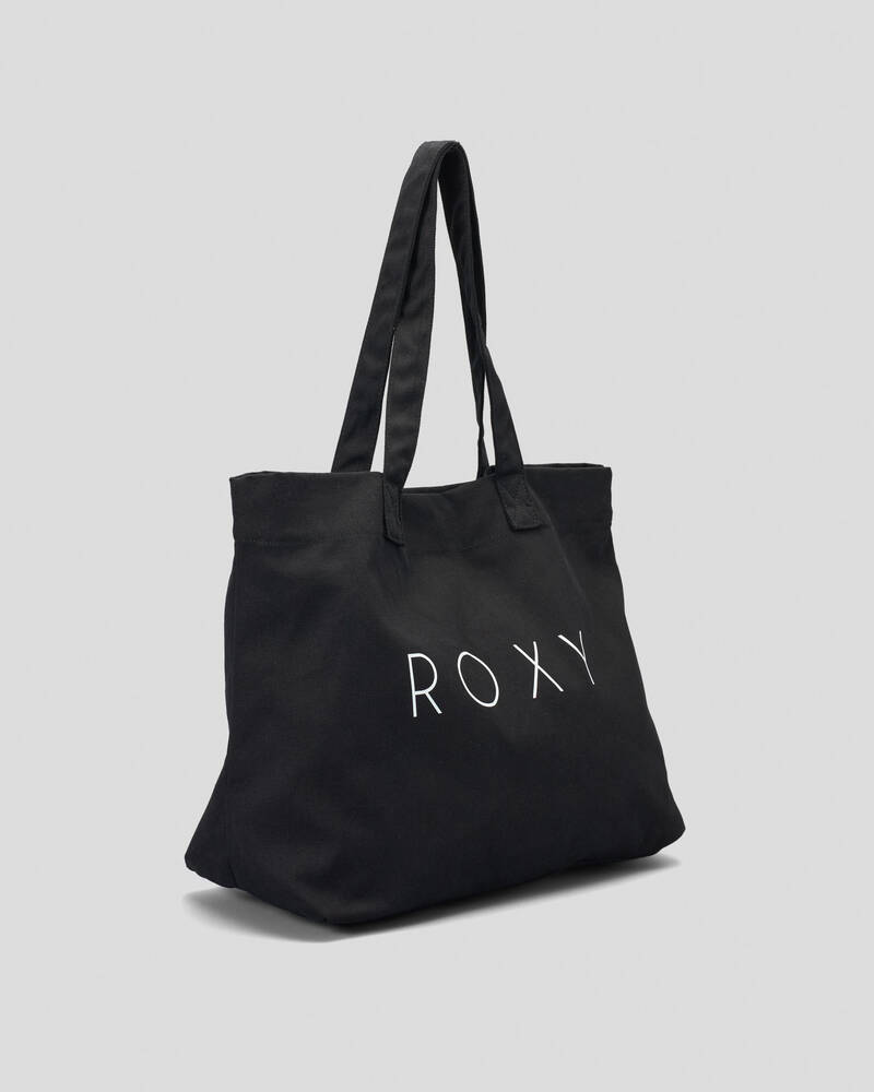 Shop Roxy Go For It Beach Bag In Anthracite - Fast Shipping & Easy ...