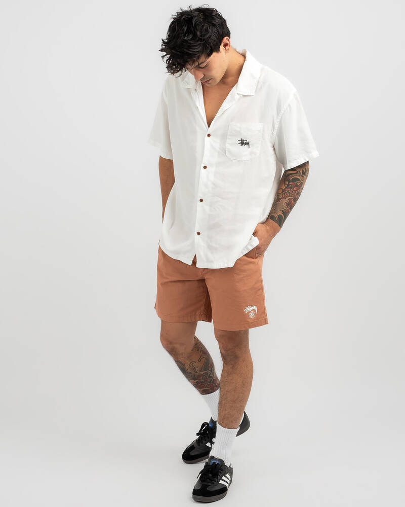 Shop Stussy Basic Stock Beach Shorts In Almond - Fast Shipping & Easy Returns - City Beach Australia