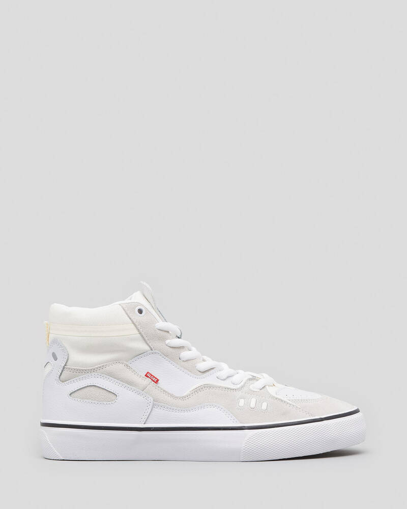 Shop Globe Dimension Hi-Top Shoes In White/montano - Fast Shipping ...