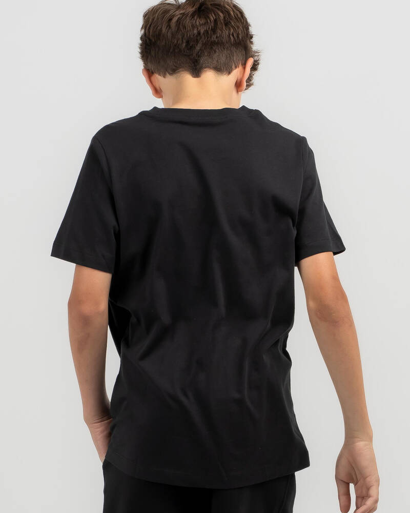 Nike Boys' NSW Futura Icon T-Shirt In Black/lt Smoke Grey - Fast ...