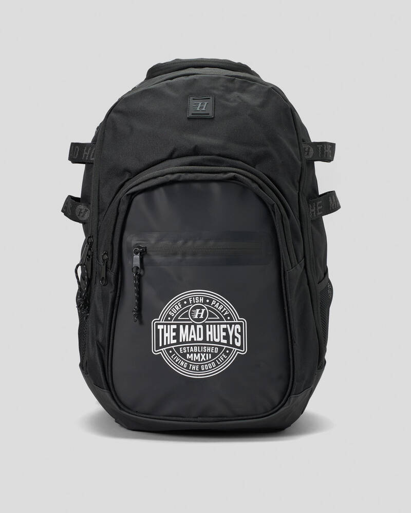The Mad Hueys Hueys Life Backpack In Black - Fast Shipping & Easy ...
