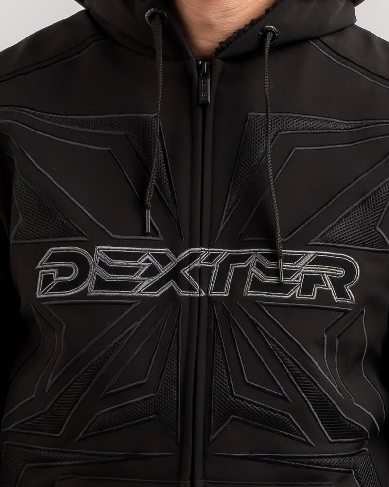Shop Dexter Afterburn Hooded Jacket In Black/grey - Fast Shipping ...