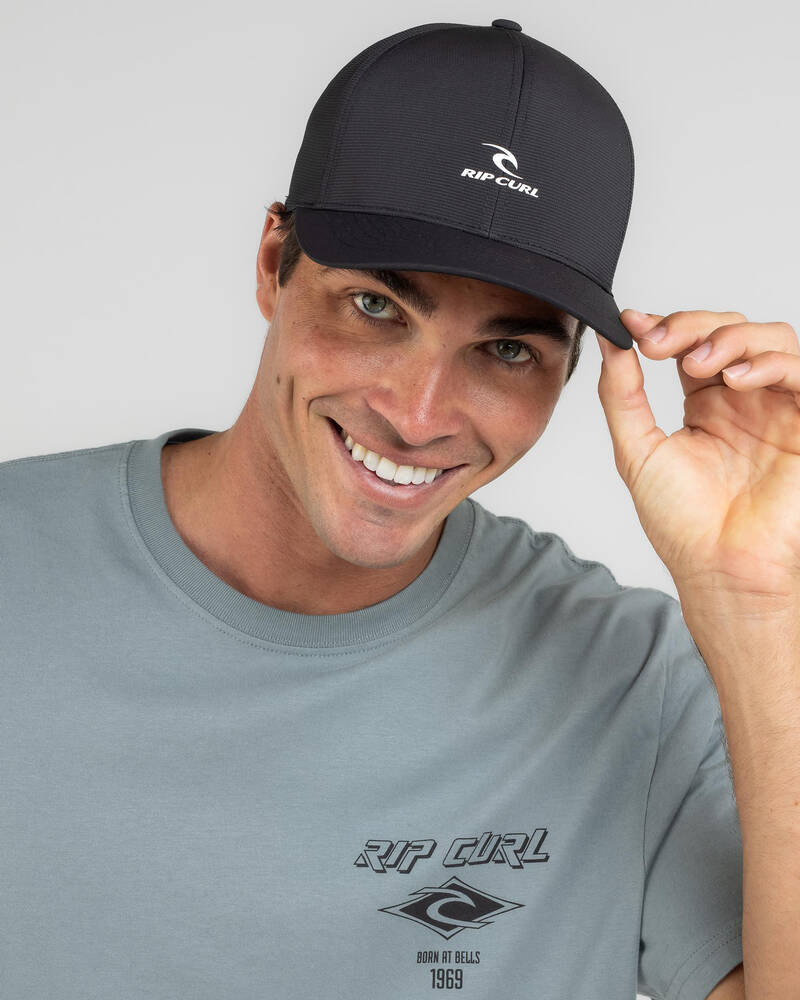 Shop Rip Curl Vaporcool Flexfit Cap In Black - Fast Shipping & Easy Returns - City Beach Australia