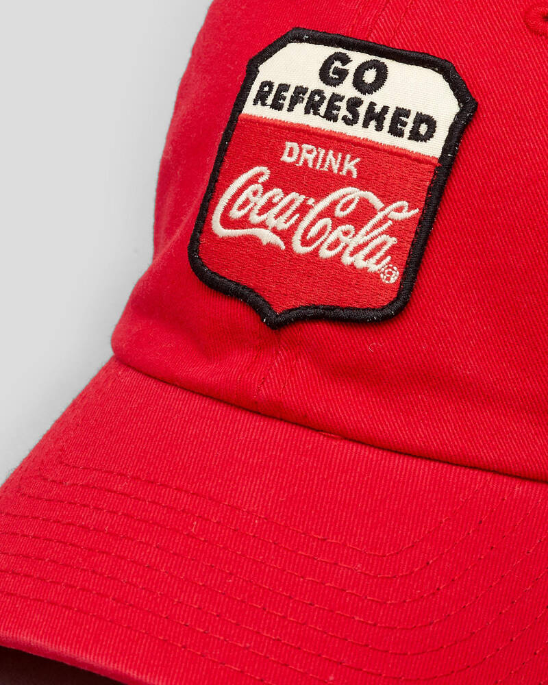 Shop American Needle Refreshed Coca Cola Ballpark Cap In Red - Fast ...