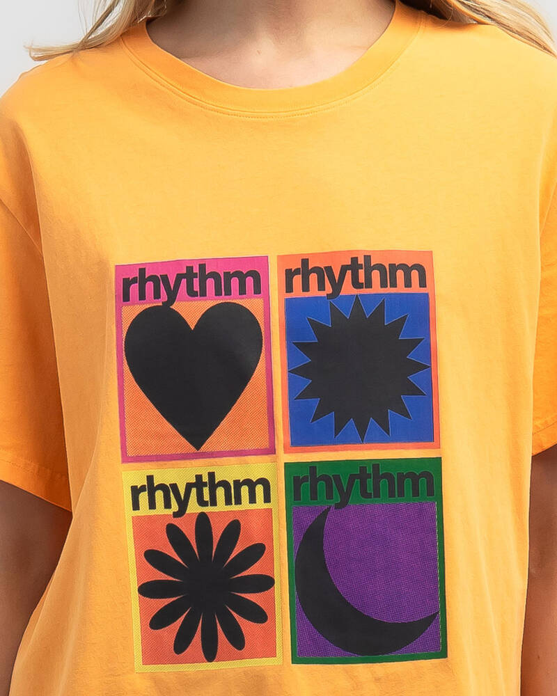Shop Rhythm Factory Oversized T-Shirt In Orange - Fast Shipping & Easy ...