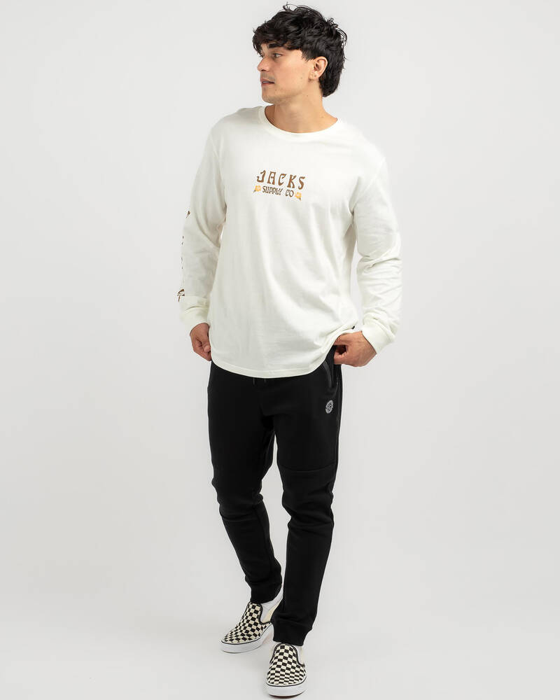 Shop Jacks Reality Track Pants In Black - Fast Shipping & Easy Returns ...