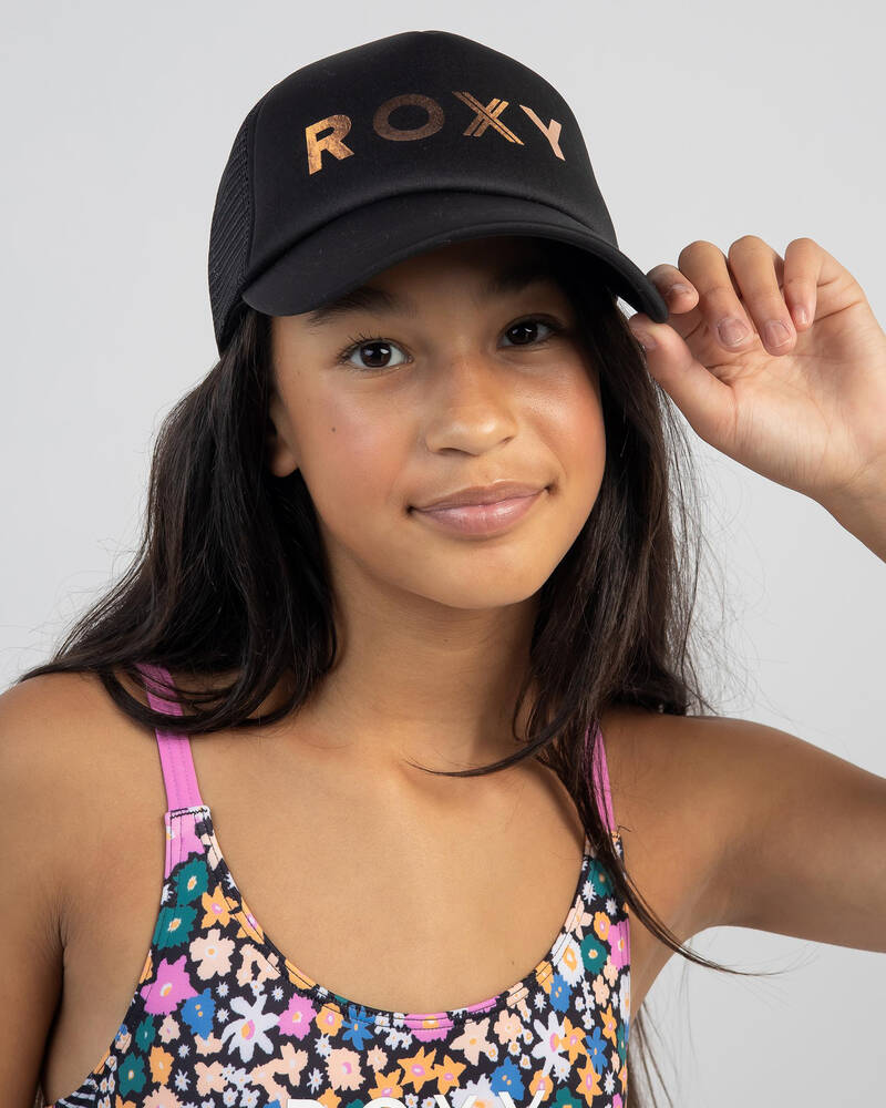 Shop Roxy Girls' Reggae Town Trucker Cap In Anthracite - Fast Shipping & Easy Returns - City ...