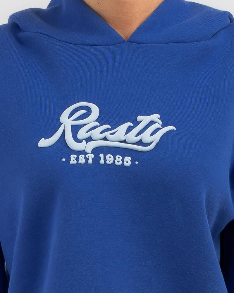 Shop Rusty Old School Hoodie In Blue Sapphire - Fast Shipping & Easy ...