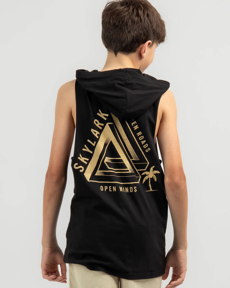 Shop Skylark Boys' Mobius Muscle In Washed Black - Fast Shipping & Easy ...