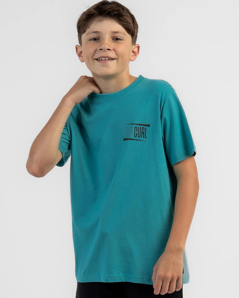 Shop Rip Curl Boys' Wedge T-Shirt In Baltic Teal - Fast Shipping & Easy Returns - City Beach ...