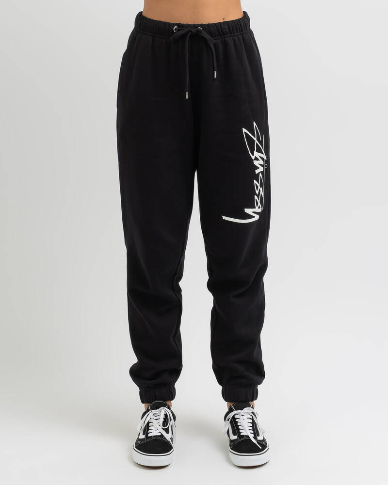 Shop Stussy Smooth Stock Track Pants In Black - Fast Shipping & Easy ...