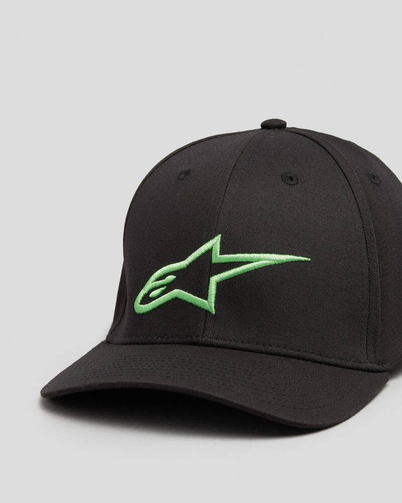 Shop Alpinestars Ageless Curve Cap In Black/green - Fast Shipping ...