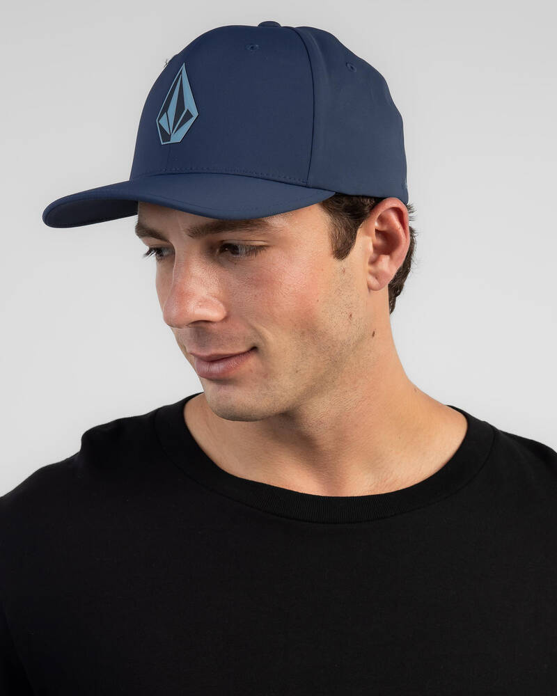 Shop Volcom Stone Tech Delta Cap In Marina Blue - Fast Shipping & Easy ...